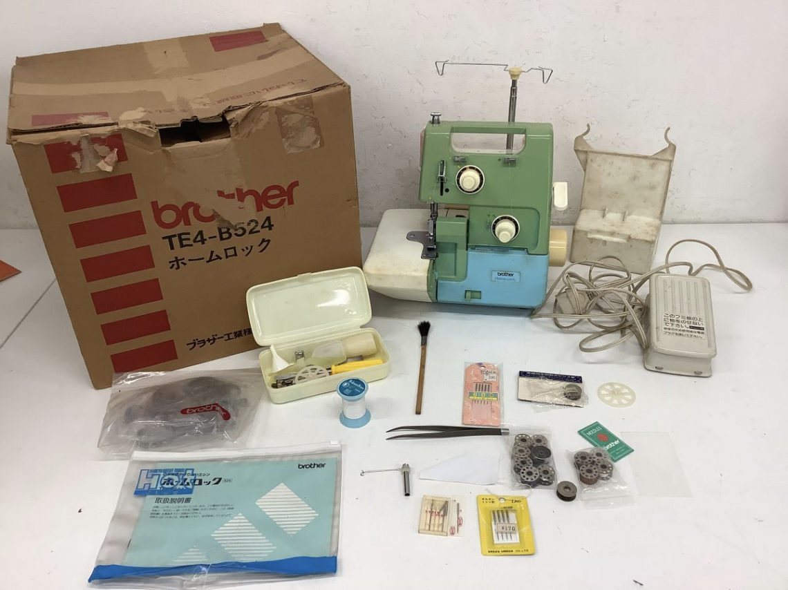 【買取実績】大阪狭山市にて brother（ブラザー）ロックミシン TE4-B524 ホームロックをお買取しました！-1